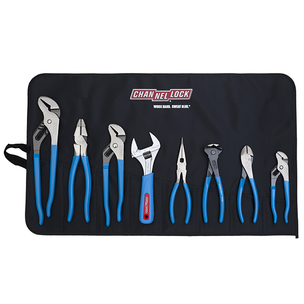 Tool Roll-8 8pc Professional Tool Set with Tool Roll - Channellock